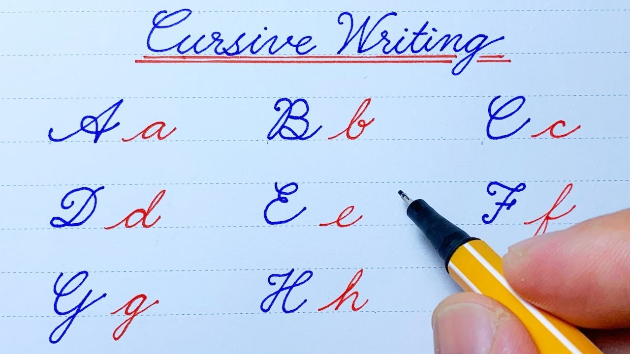 Cursive writing a to z | Cursive abcd | Cursive writing abcd | Cursive ...