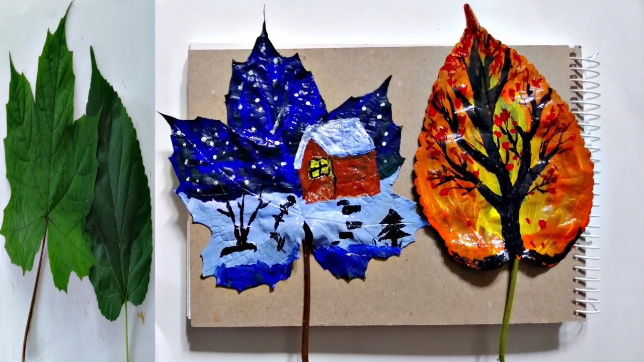 Easy Leaf Painting Ideas For Beginners DIY Leaf Painting YouTube Easy Leaf Painting Ideas For Beginners DIY Leaf Painting YouTube