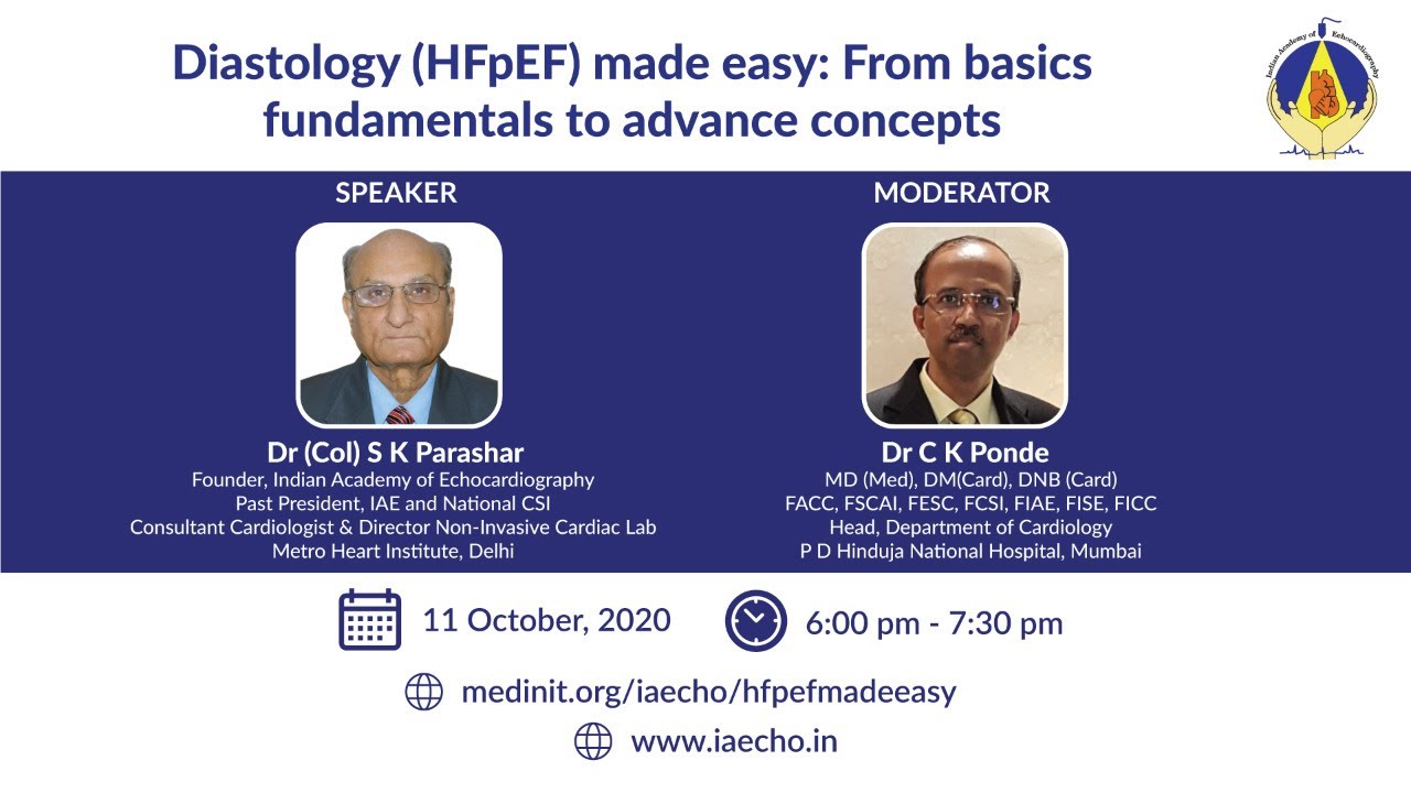 Diastology made easy 11 Oct 2020 - YouTube