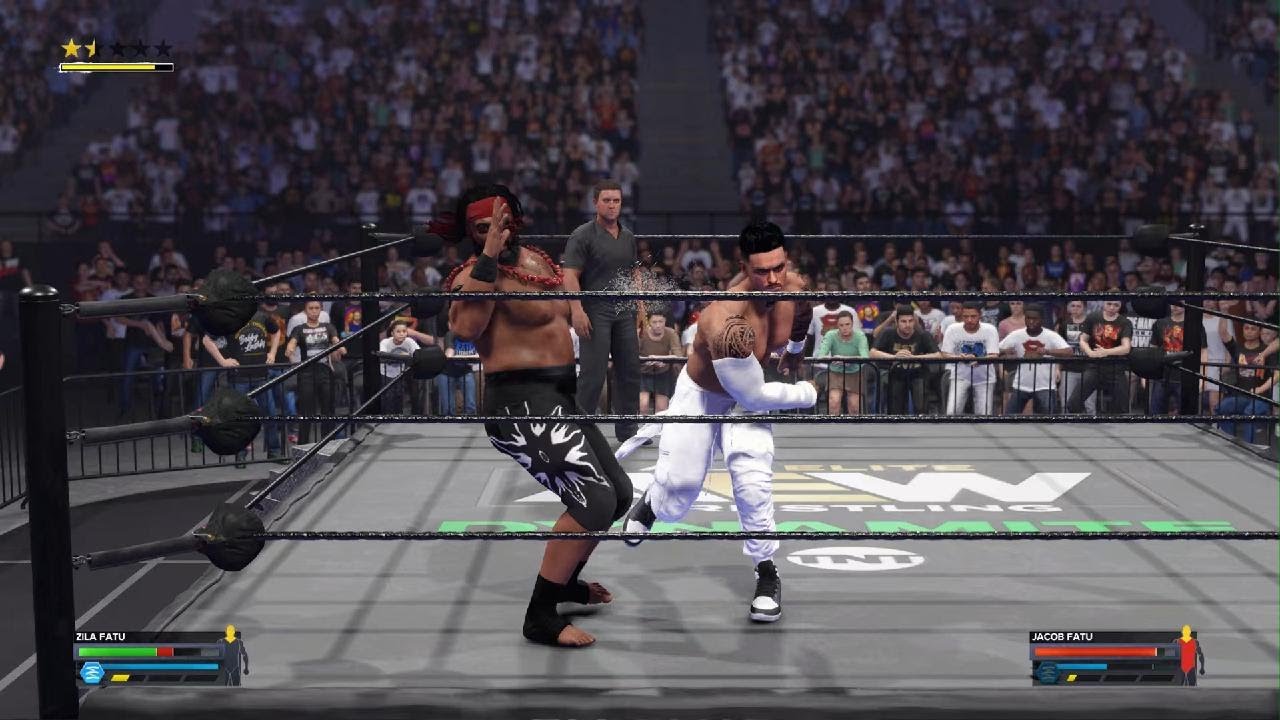 Zilla Fatu Vs Jacob Fatu Wwe 2k24 Youtube