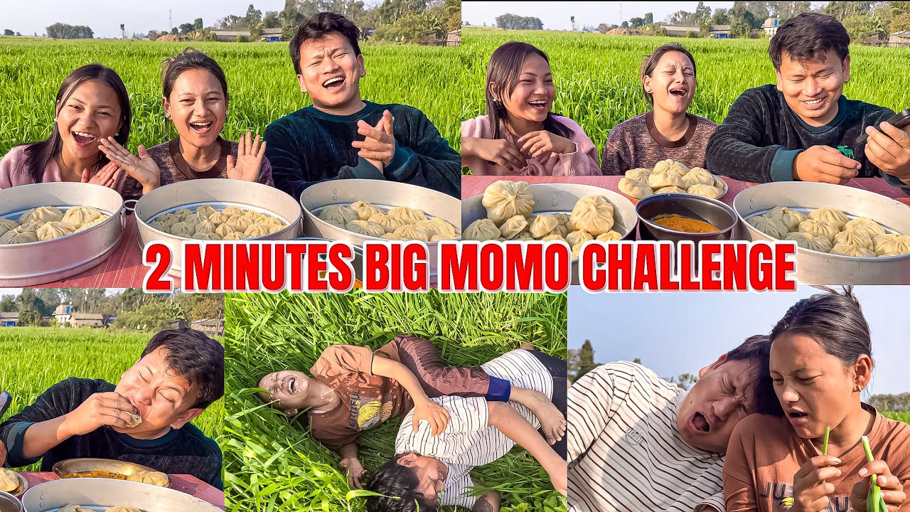 BIG MOMO EATING CHALLENGE WITH PUNISHMENT 😋 || कोहि भन्दा कोहि कम भएन् ...