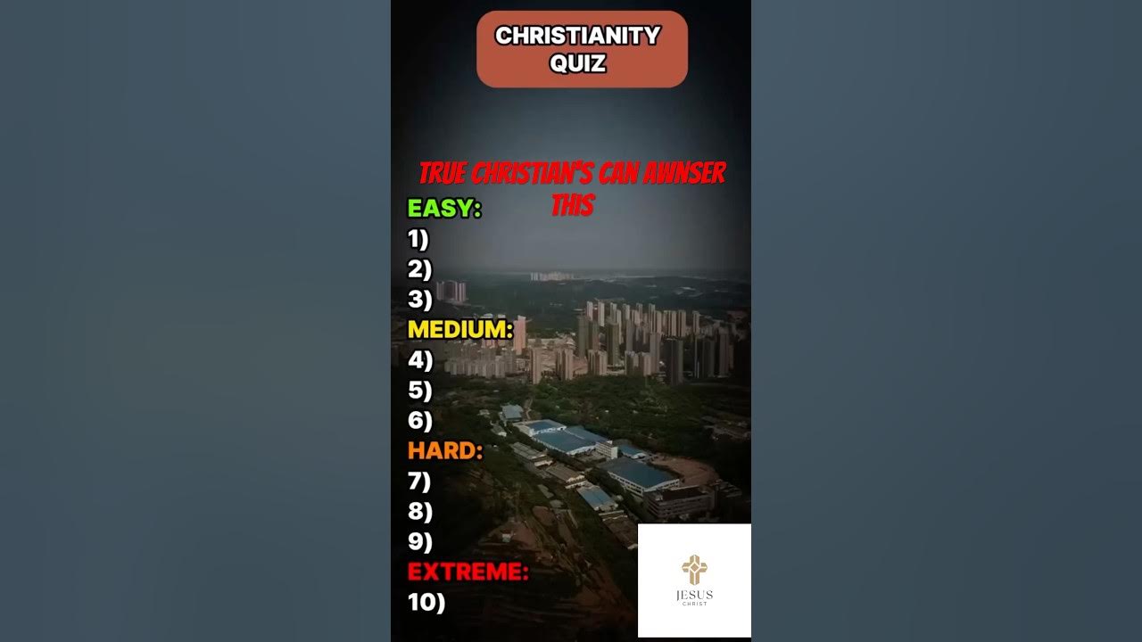 Christianity Quiz.#quiz #christianity #bibleverse #bible #jesus # ...