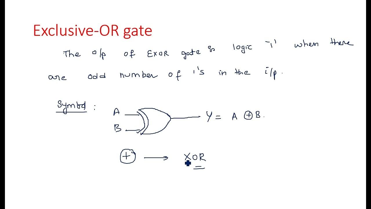 Exclusive OR gate | Truth Table | Properties | STLD | Lec-23 - YouTube