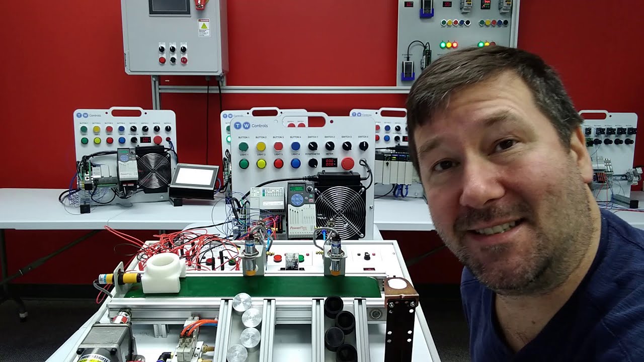 Conveyor Trainer Part 3 - Programming a Start Stop, Effects of Power Up ...