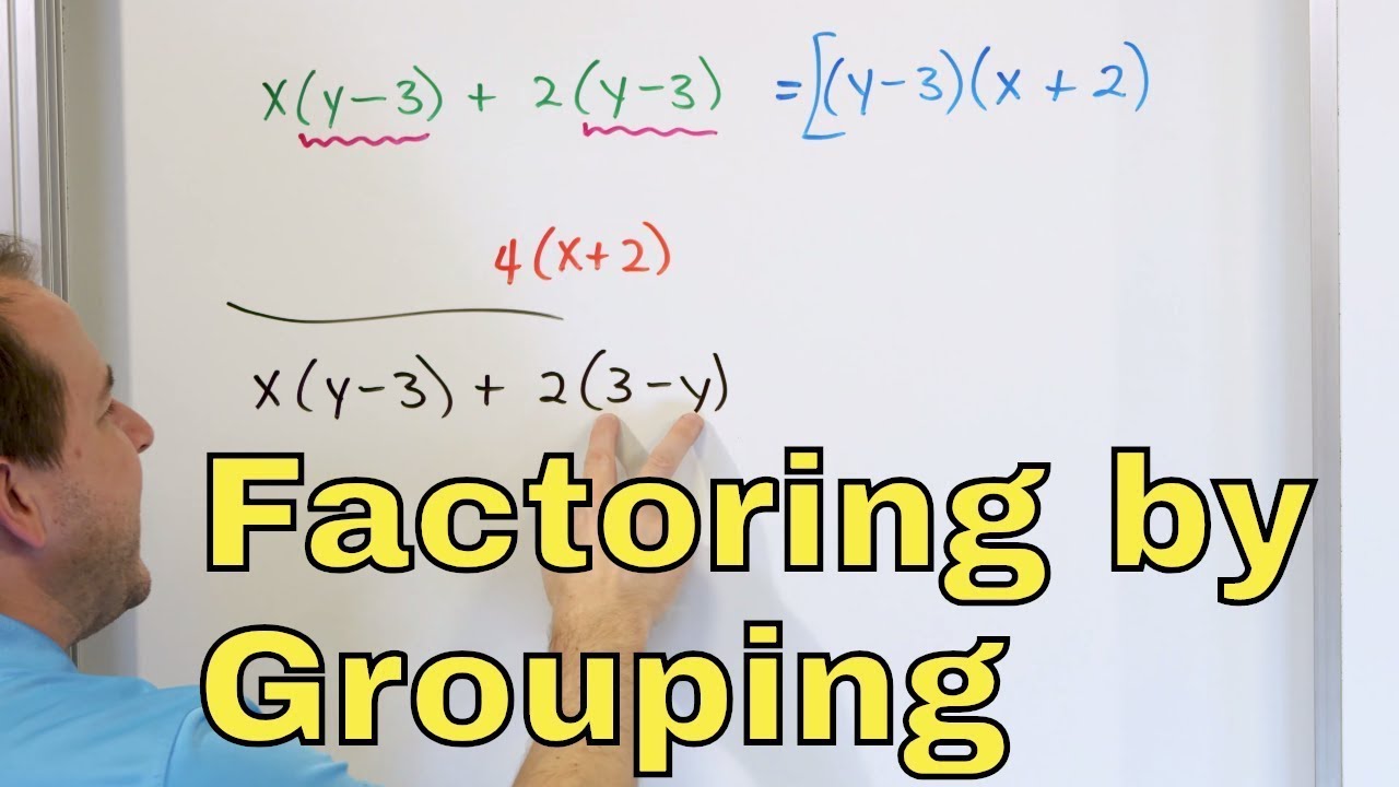 ALGEBRA 07 (factorization BY GROUPING) - YouTube