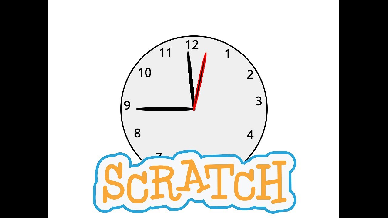 Working Clock In Scratch EASY YouTube Working Clock In Scratch EASY YouTube