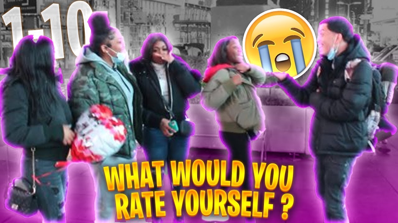 ASKING RANDOM GIRLS TO RATE (THEMSELVES) 1-10 - YouTube