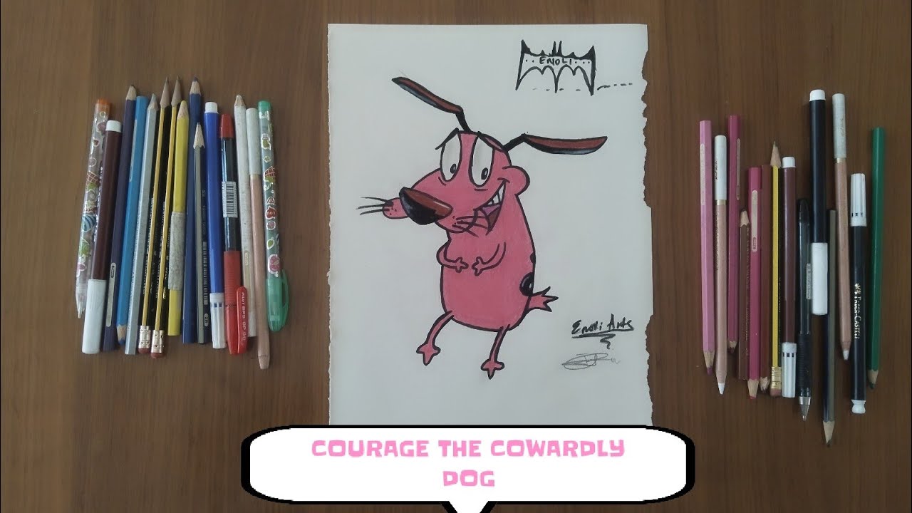 DRAWING COURAGE 60/ Courage the Cowardly Dog (step by step) - YouTube