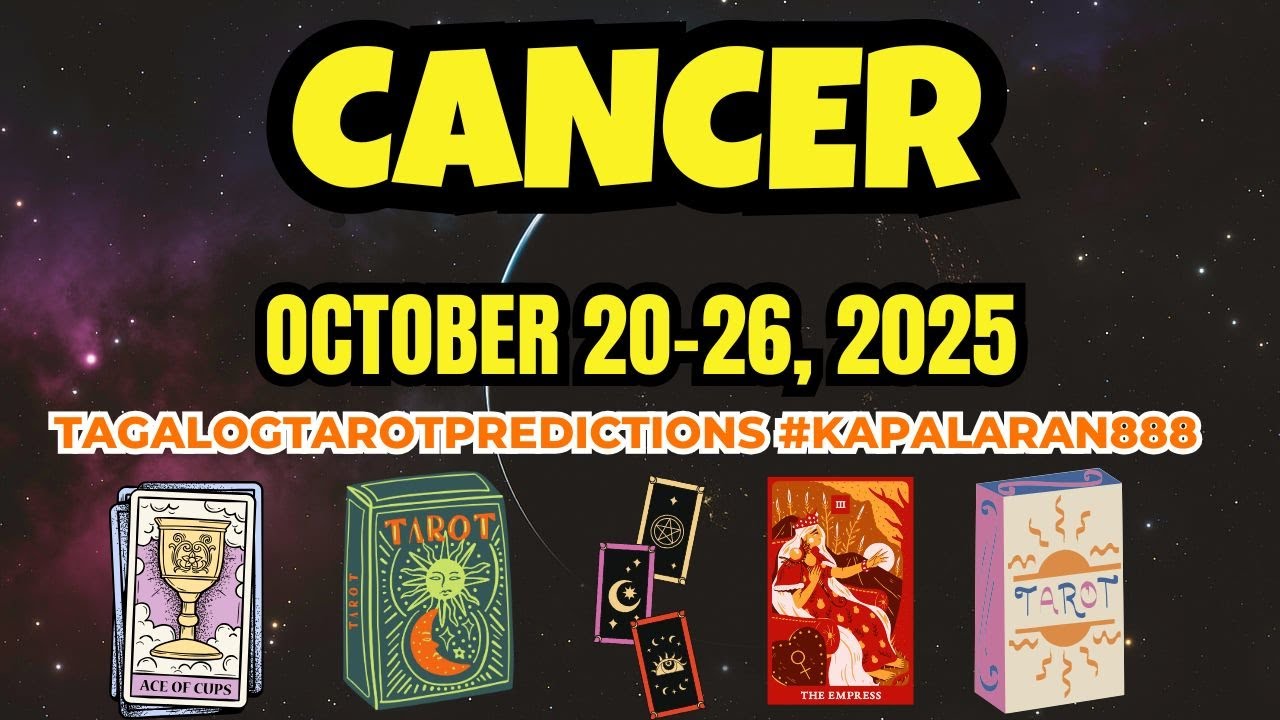 HAWAK YUNG PERA! ♋️ CANCER OCTOBER 20-26, 2025 WEEKLY TAGALOG TAROT ...