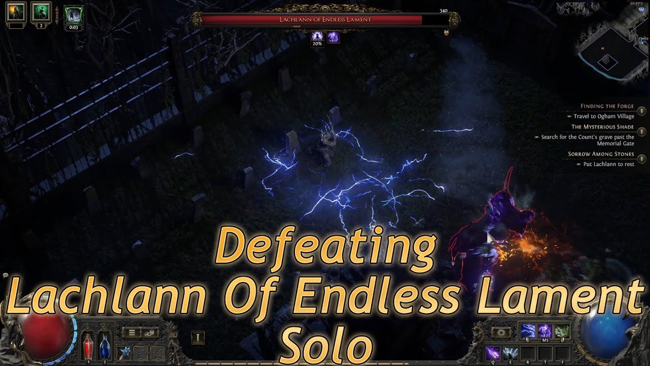 Path Of Exile 2 - Defeating Lachlann Of Endless Lament Solo - Witch - YouTube