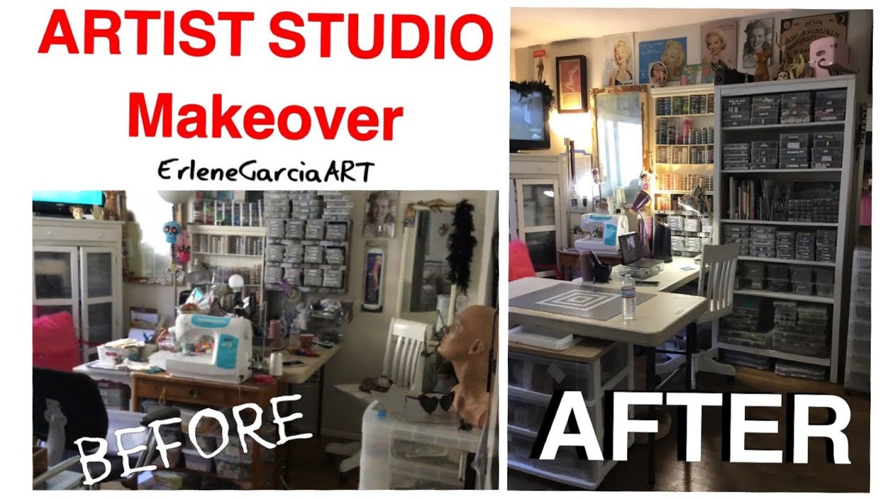 ARTIST STUDIO Makeover - YouTube