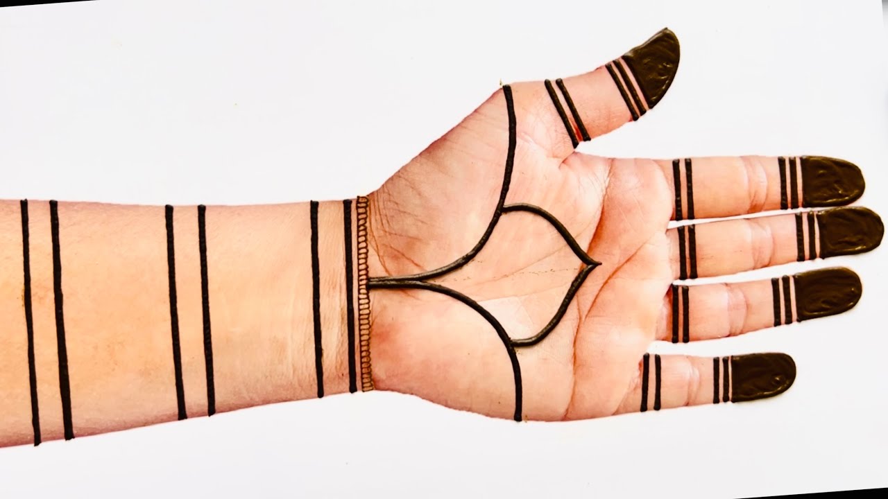 Easy Simple full hand mehndi design | New front hand mehndi | Mehandi ...