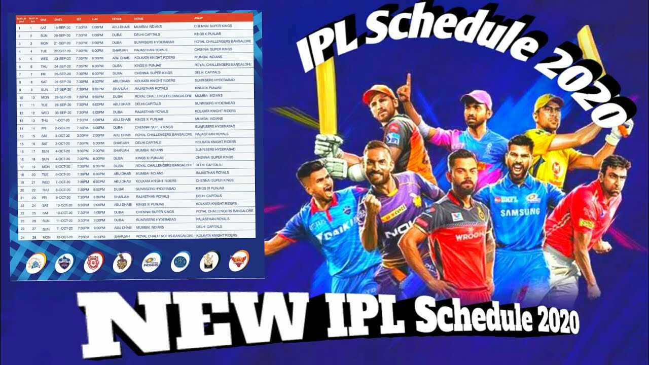 Finally IPL Schedule OFFICIAL Released !! NEW Schedule IPL Announces ...