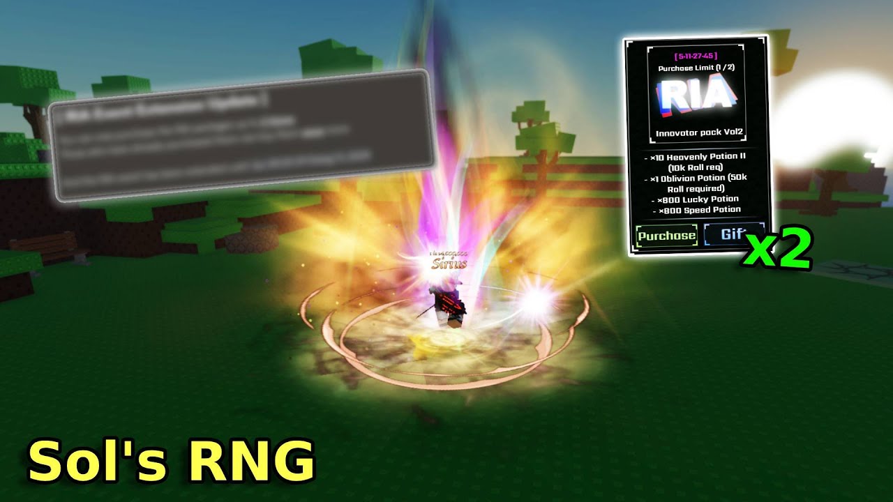 CÁCH MUA RIA INNOVATOR PACK LẦN THỨ 2 TRONG SOL'S RNG - YouTube