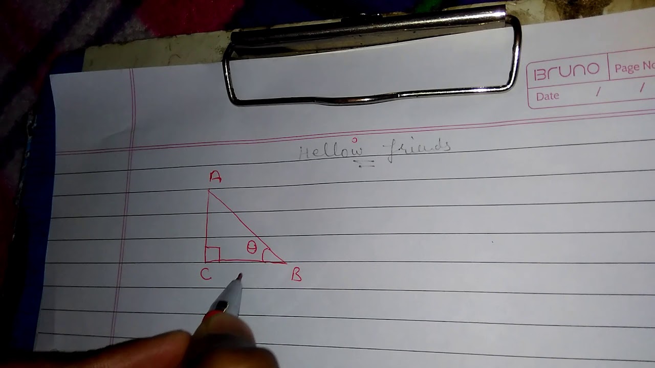 How to find |hypothesis |perpendicular |and base in right angle ...