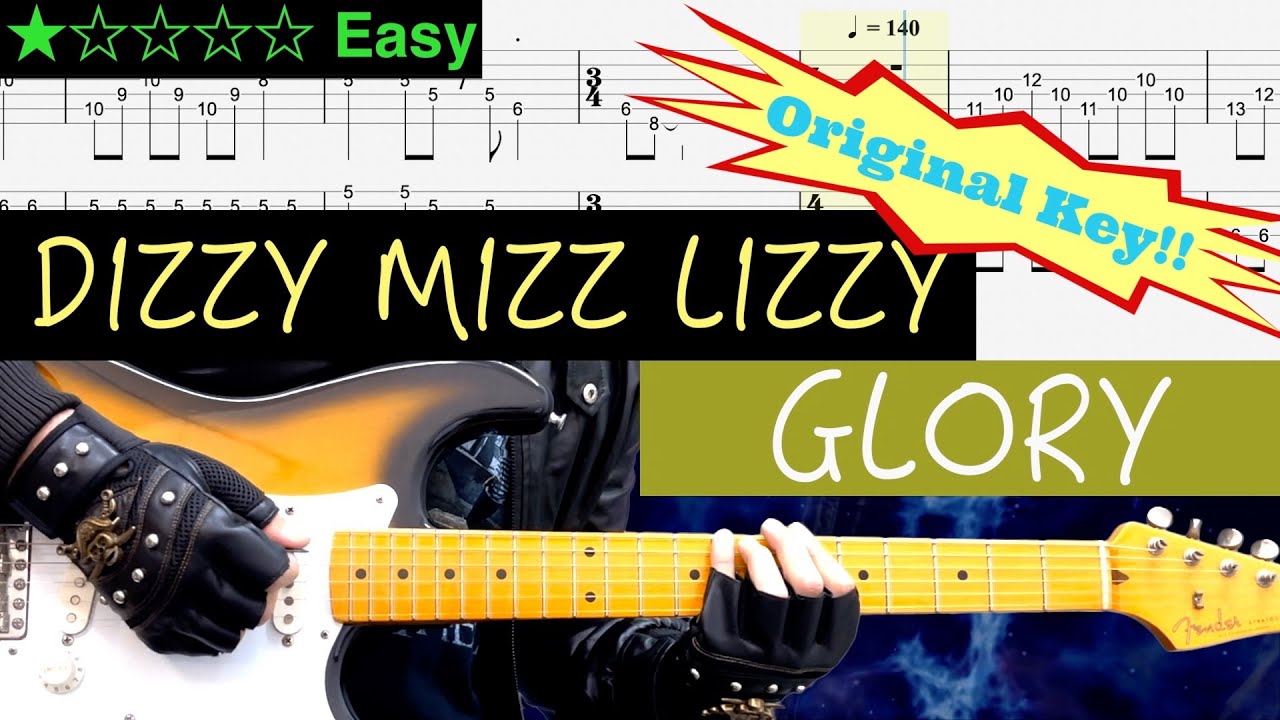 Dizzy Mizz Lizzy - Glory (Original Key)【BPM=70~140 + Gt,Ba TAB】 - YouTube