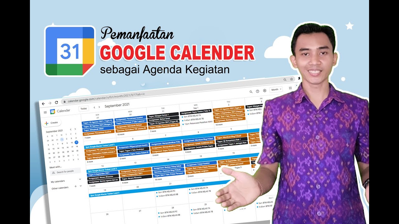 Pemanfaatan Google Calendar sebagai agenda kegiatan - YouTube