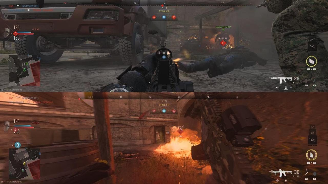 Call of Duty MWII Split-Screen Multiplayer PS5 4K - YouTube