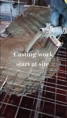 Slab Casting work at site// casting work at site group 108 Noida// # ...