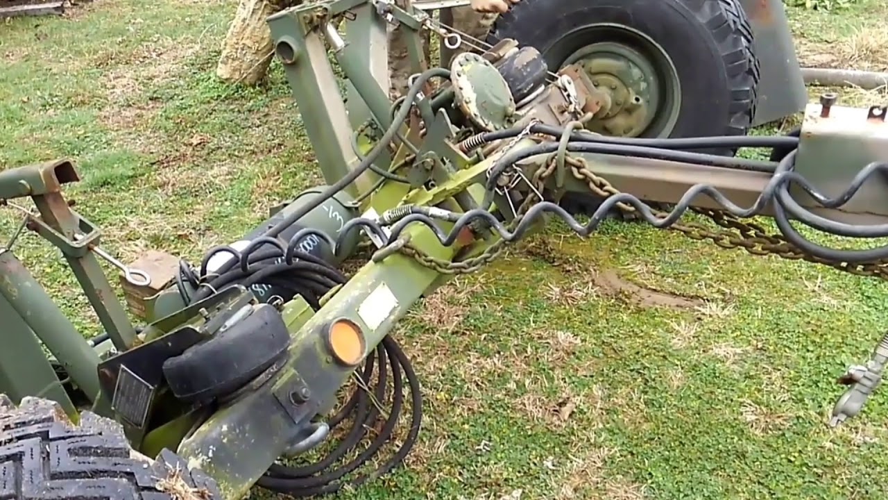 disconnecting shelter lift dolly m720 from s280 shelter 2 - YouTube