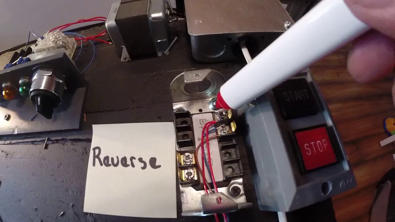 Working forward/reverse contactor by MR.STARK - YouTube