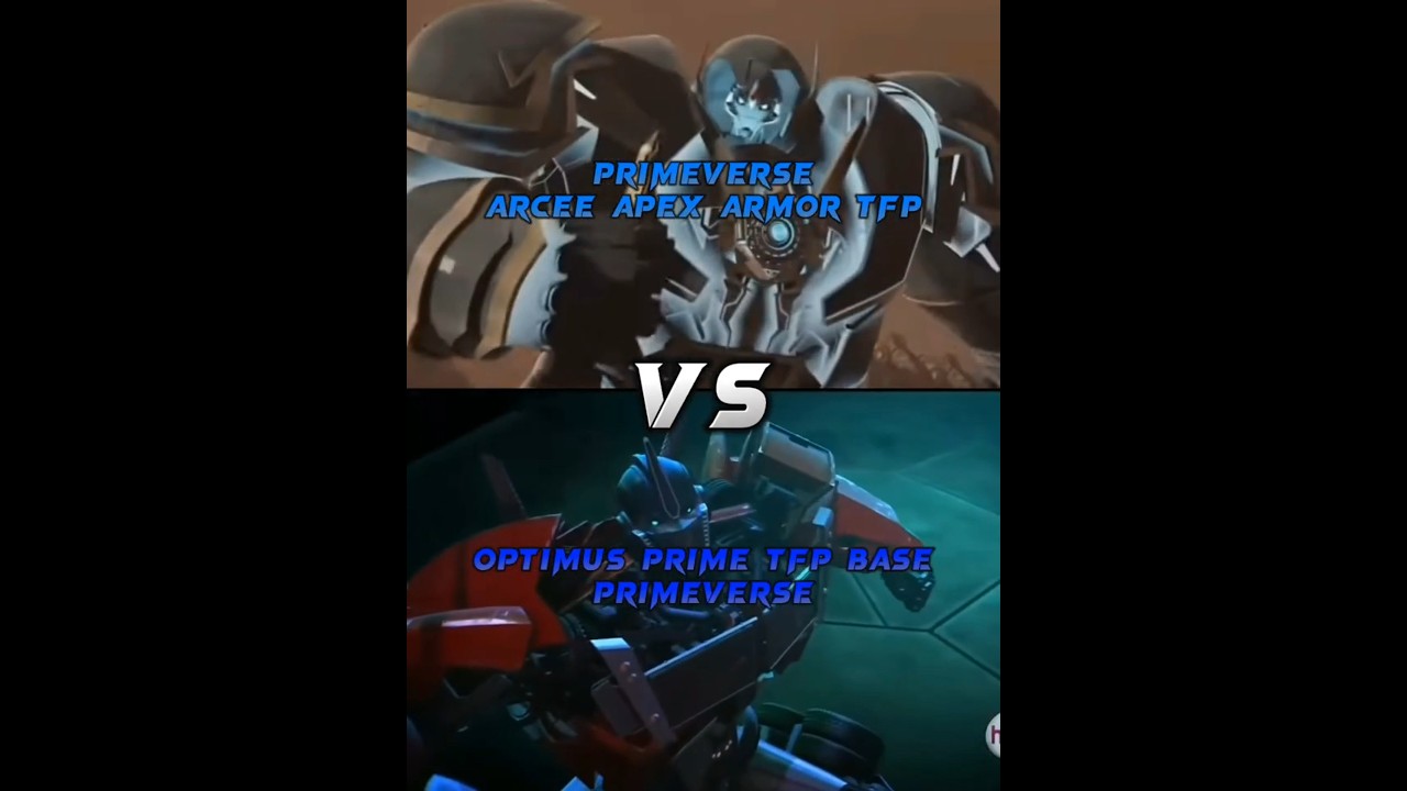 Arcee Apex Armor Tfp Vs Optimus Prime Tfp #shorts - YouTube