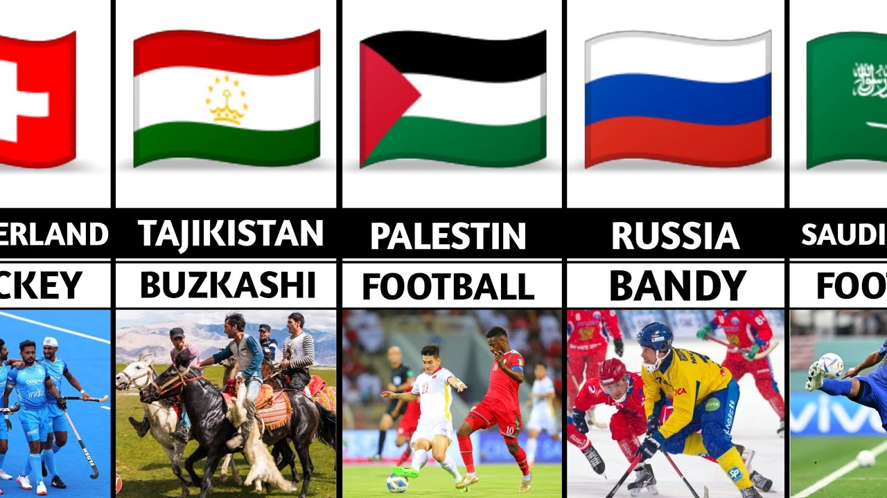 COUNTRIES NATIONAL SPORT || COMPARISON VIDEO - YouTube