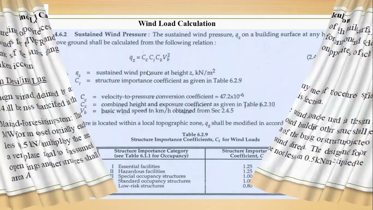 Wind Load Calculation according to BNBC part 1 - YouTube