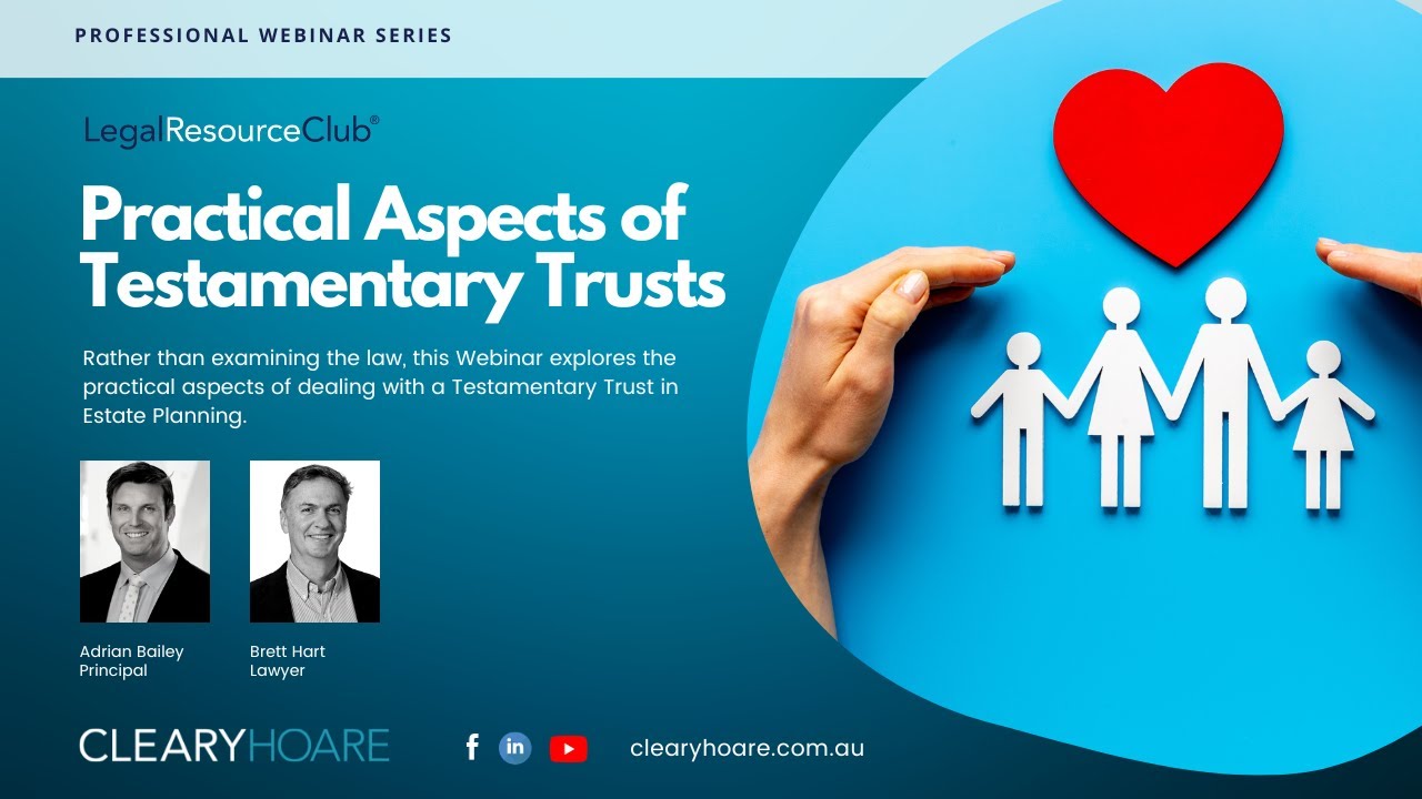 Practical Aspects of Testamentary Trusts - YouTube