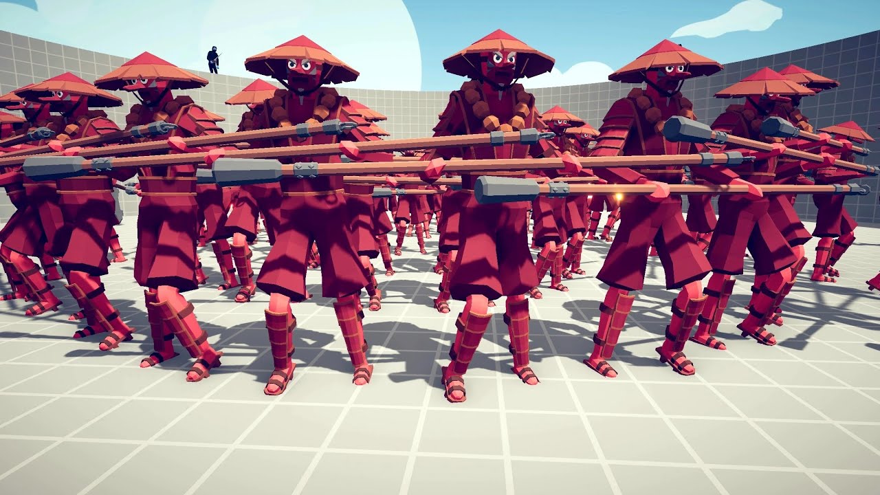 Totally Accurate Battle Simulator-Ninja clan surrounded - YouTube