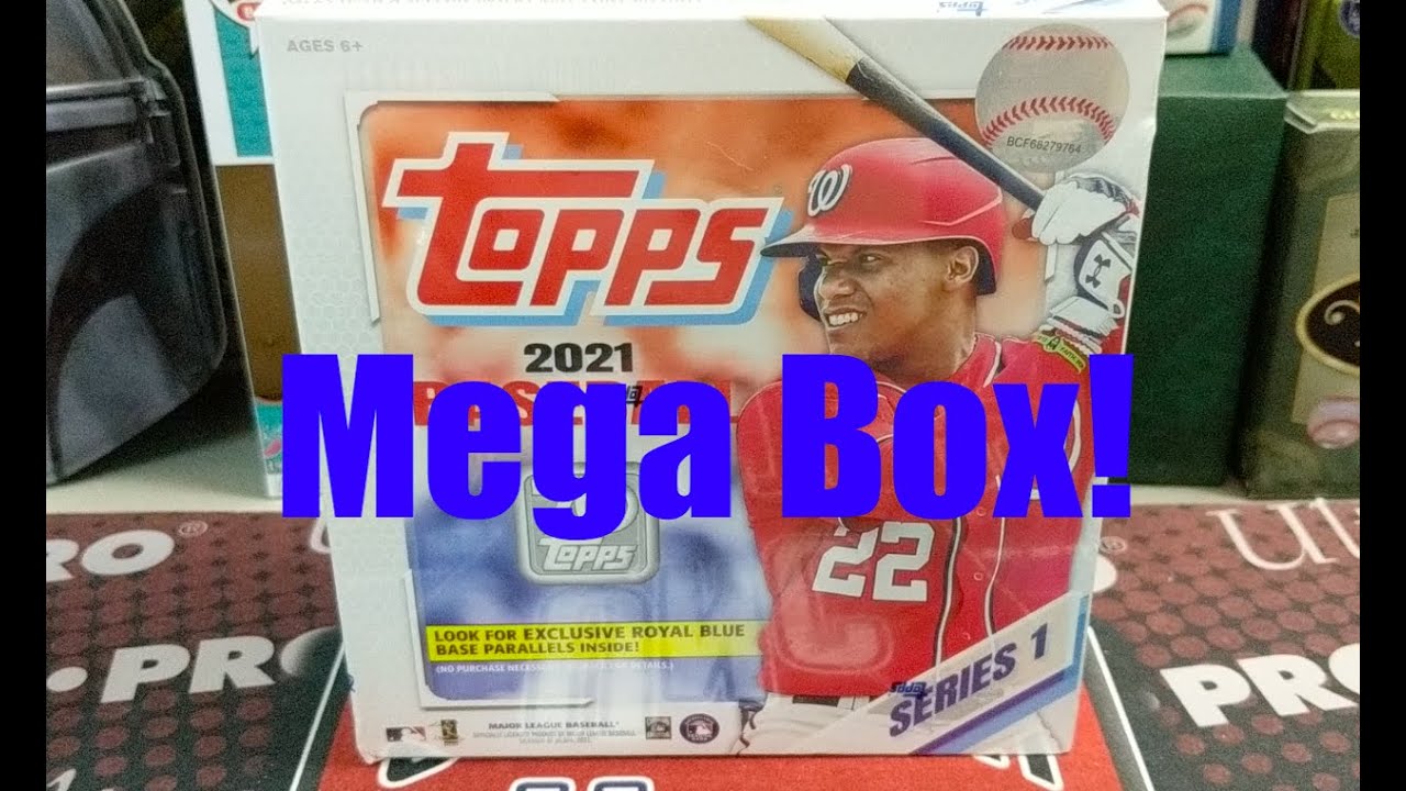 2021 Topps Series 1 Mega Box Blue Parallels Walmart Exclusive 256 Total ...