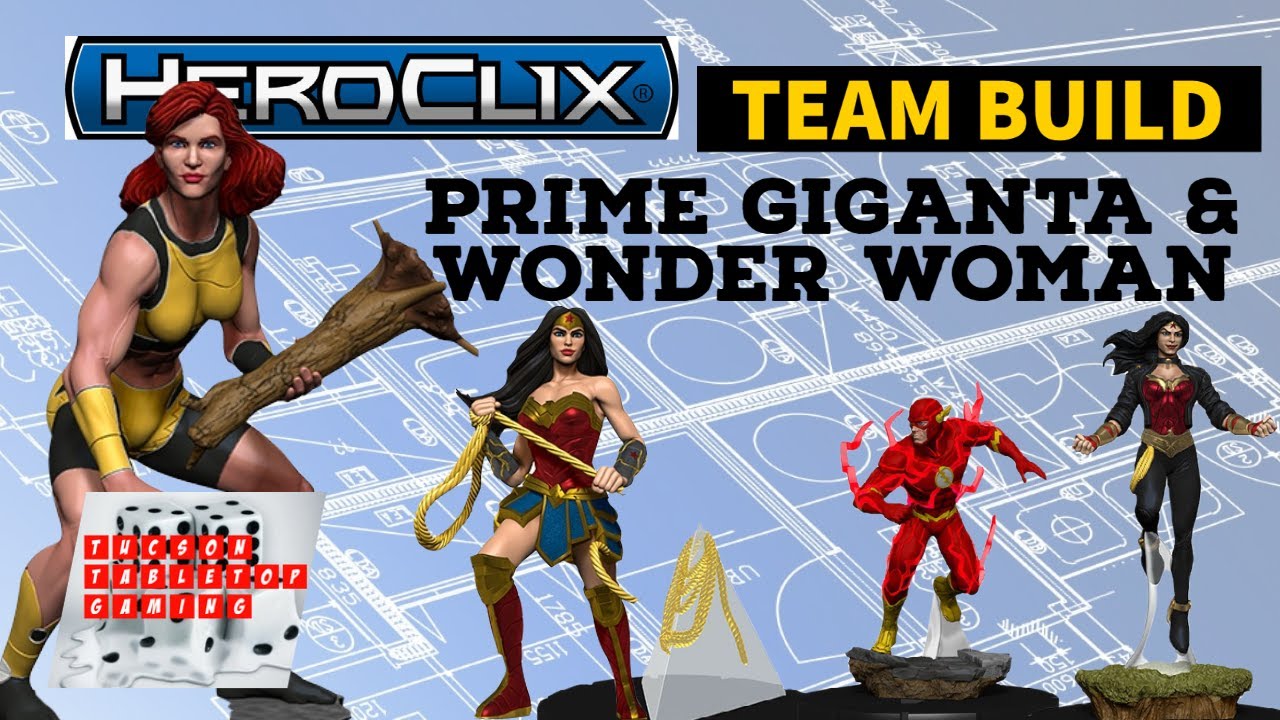 Heroclix Review and Team Build - Giganta Prime 037b - Wonder Woman and ...