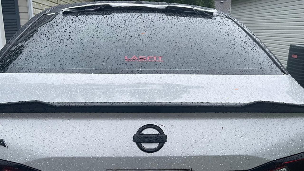 2020 Nissan Altima SR Universal Rear Window Spoiler Mounting Position # ...