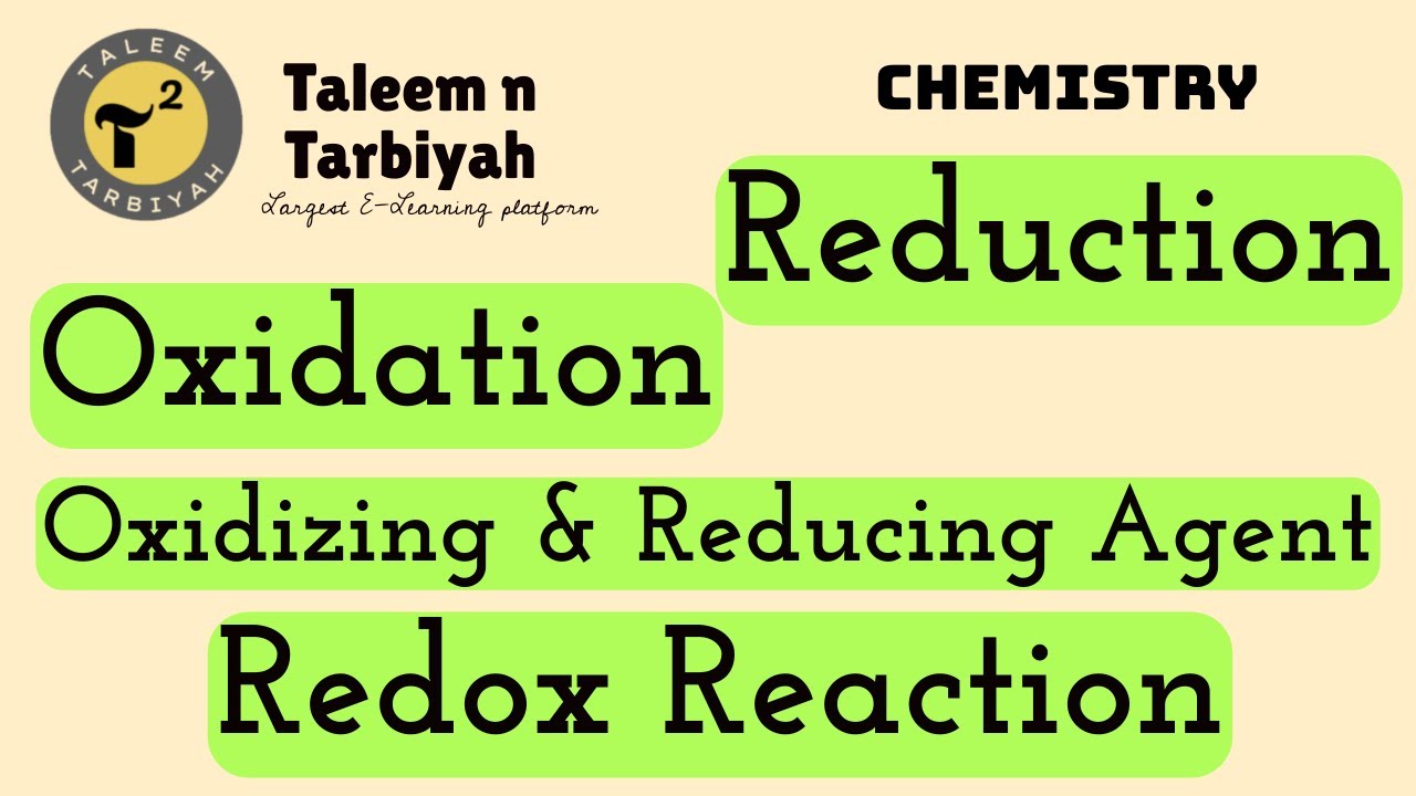 Oxidation | Reduction | Redox reaction | Oxidizing and Reducing Agent ...