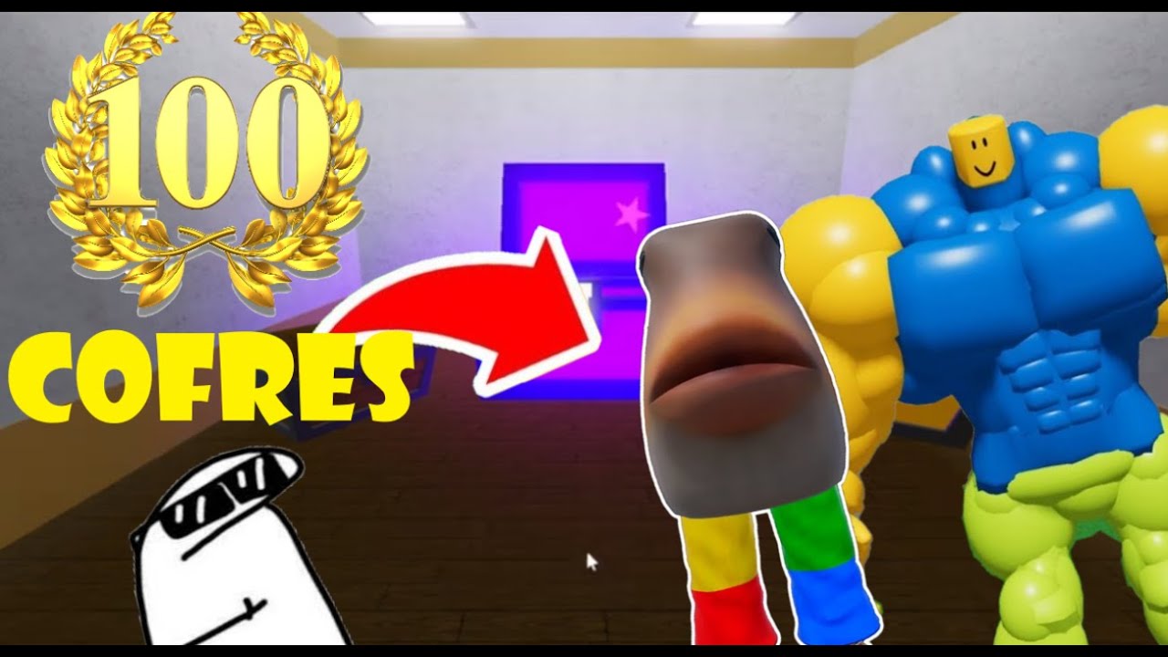 ABRIENDO 100 COFRES EN MEGA noob simulator (roblox) - YouTube
