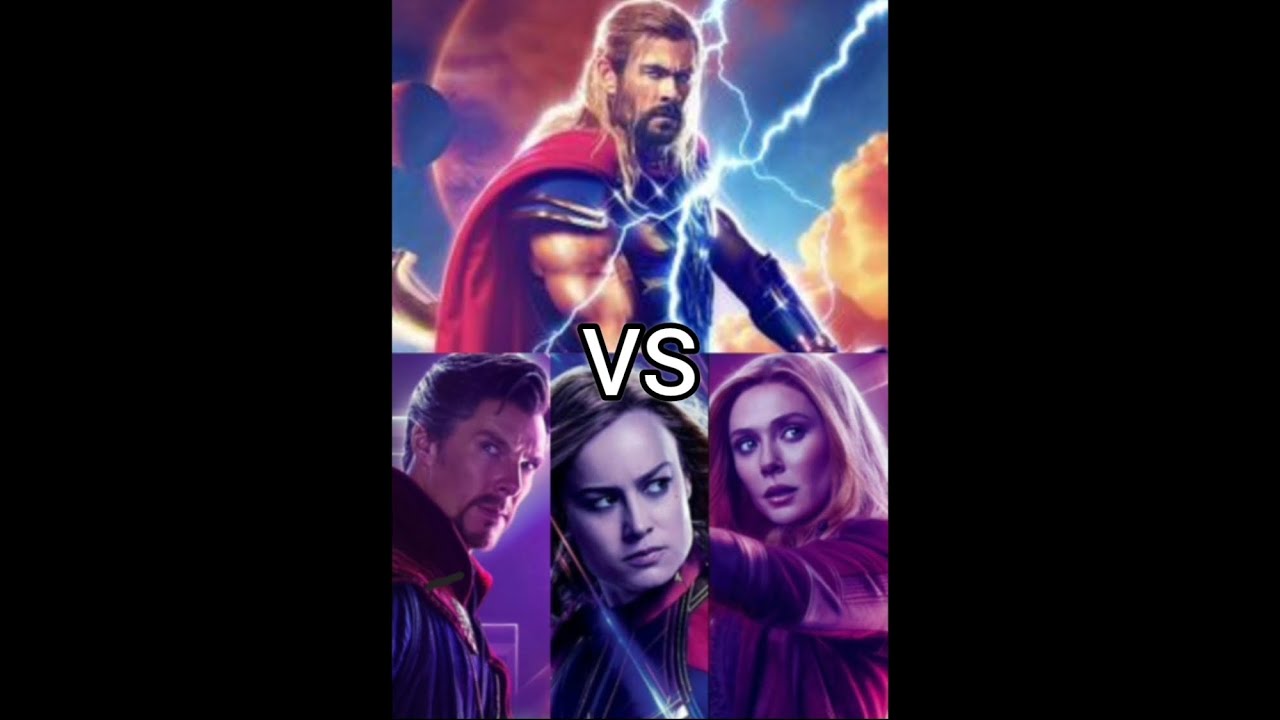 Thor vs MCU OP Trio (Doctor Strange, Captain Marvel, Scarlet Witch ...