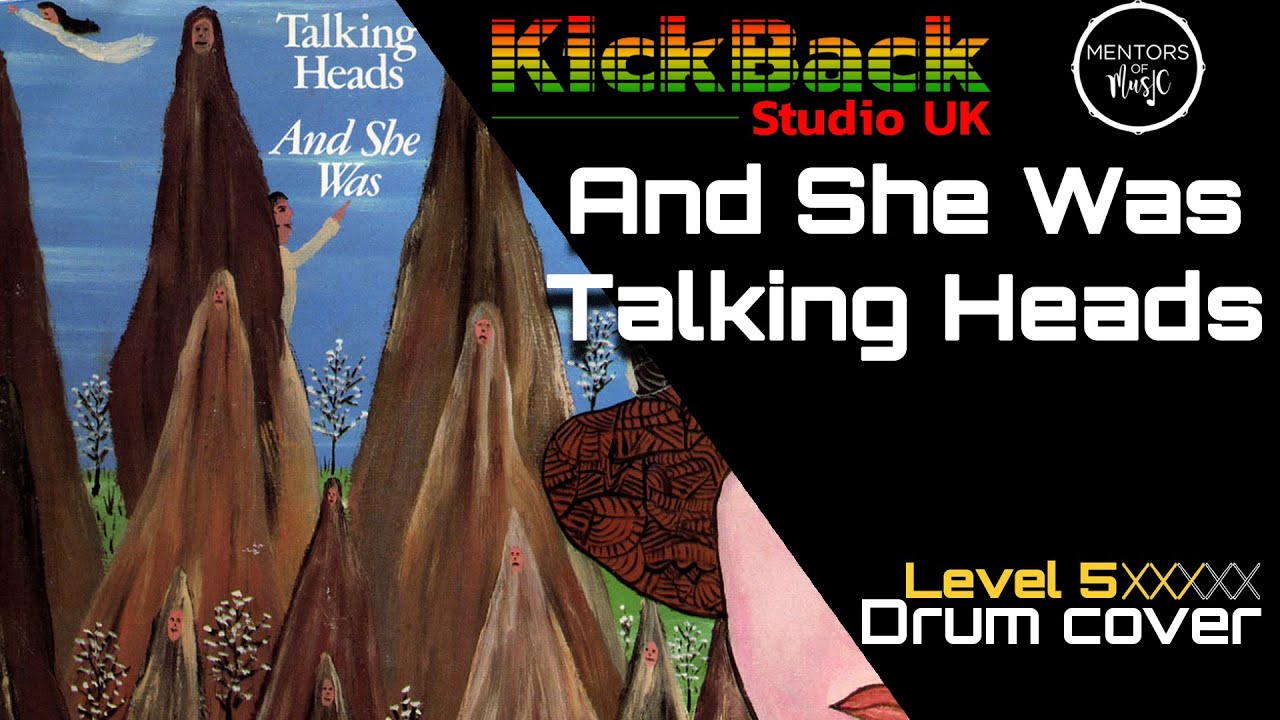 And She Was - Talking Heads *Level 5* drum cover with score #tutorial # ...