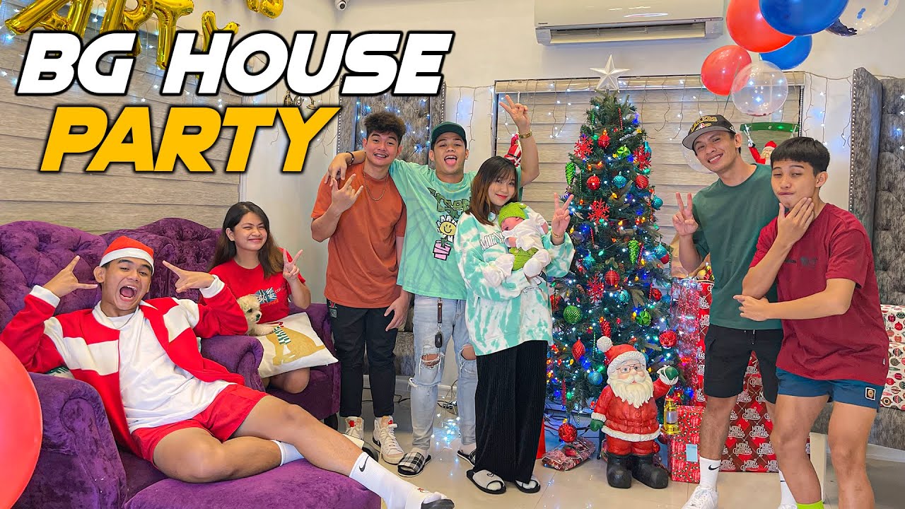 BG HOUSE CHRISTMAS PARTY!! (SOLID) - YouTube