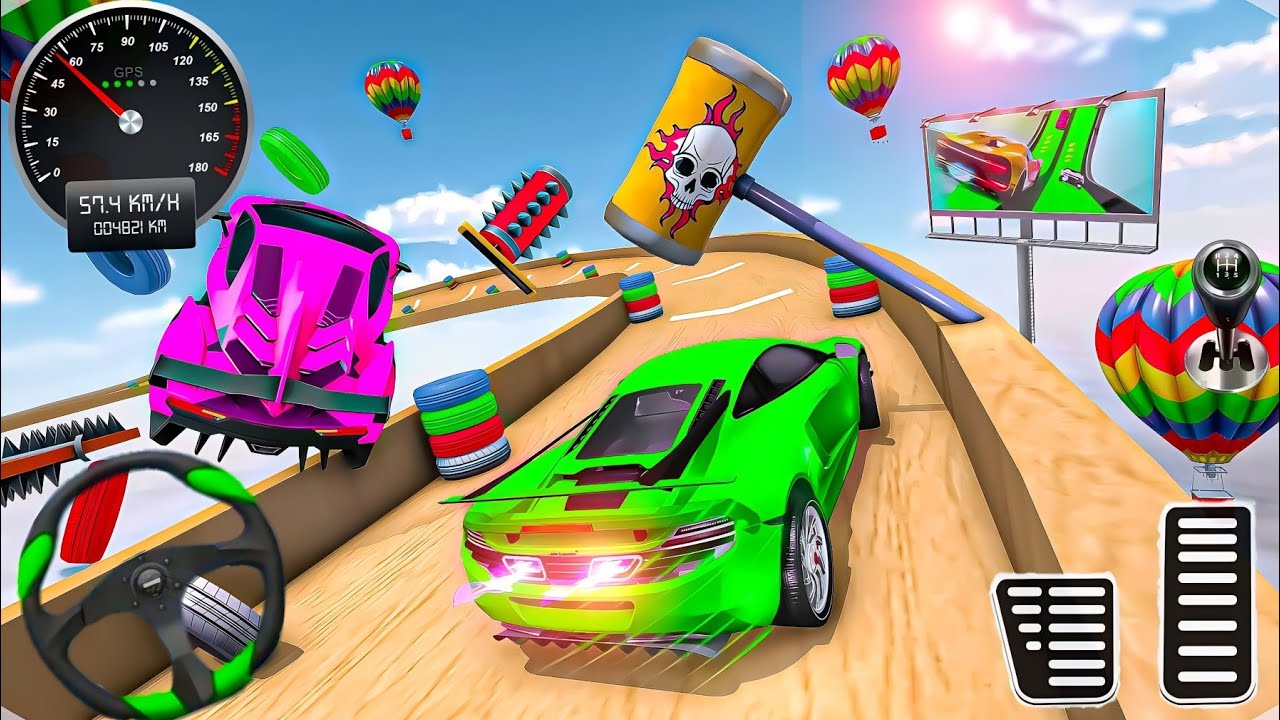 Super Hero Car Stunt Game 3D - Crazy Car stunt Driving Racing Game ...