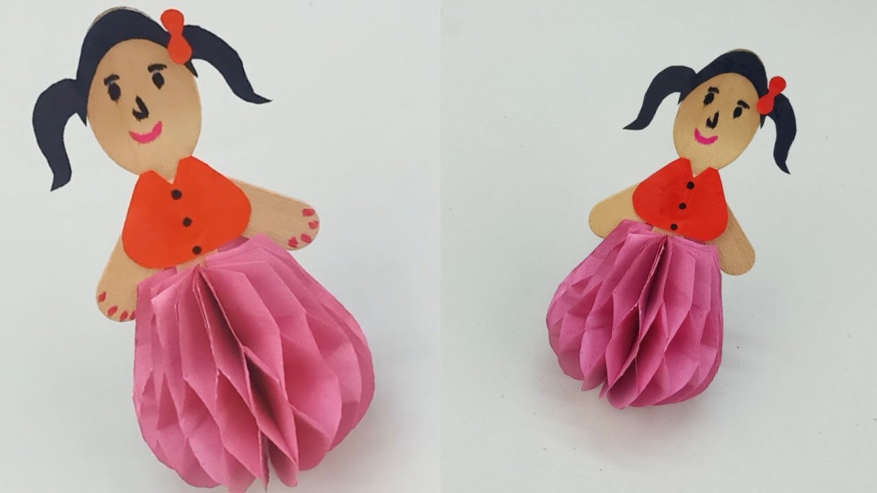 DIY Spoon Dolls | How to make Doll from Spoon and Paper | Doll making ...