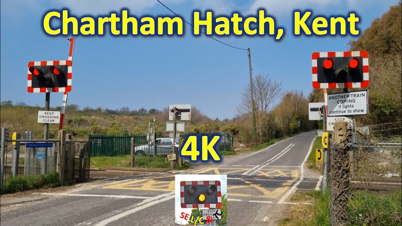 Chartham Hatch Level Crossing, Kent - YouTube