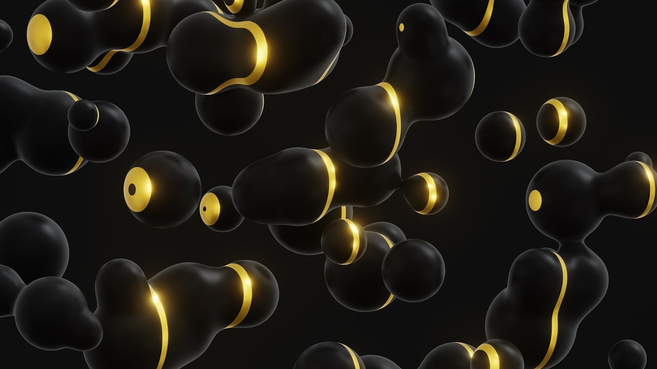 Golden Metaball background in 4K UHD for your screen - YouTube