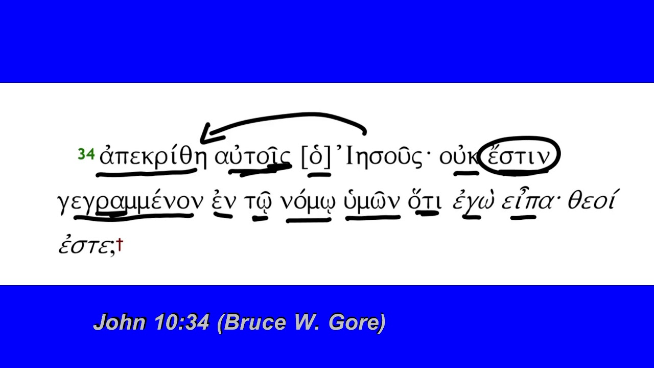 John 10:34 - YouTube