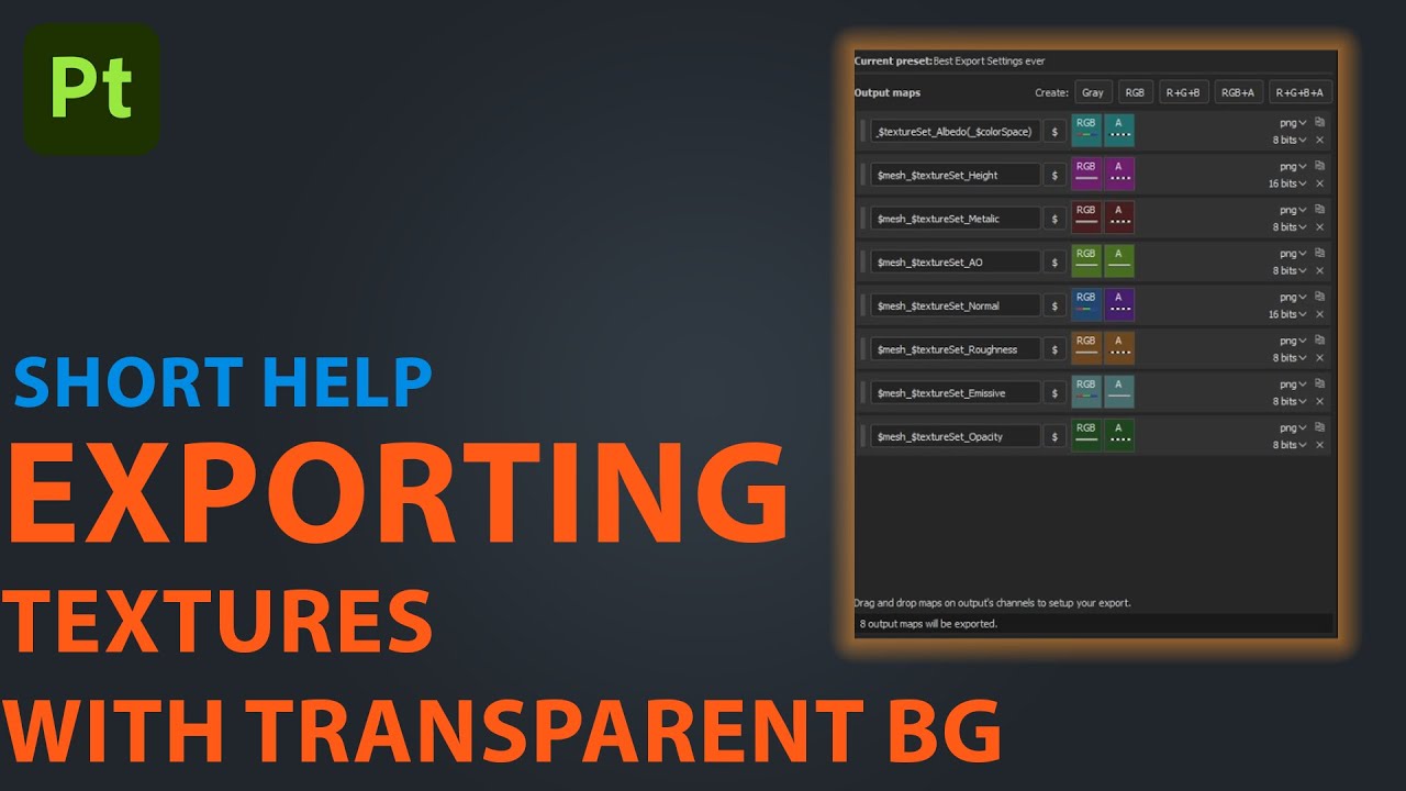 Export textures with transparent background for Texture Combiner [OLD ...