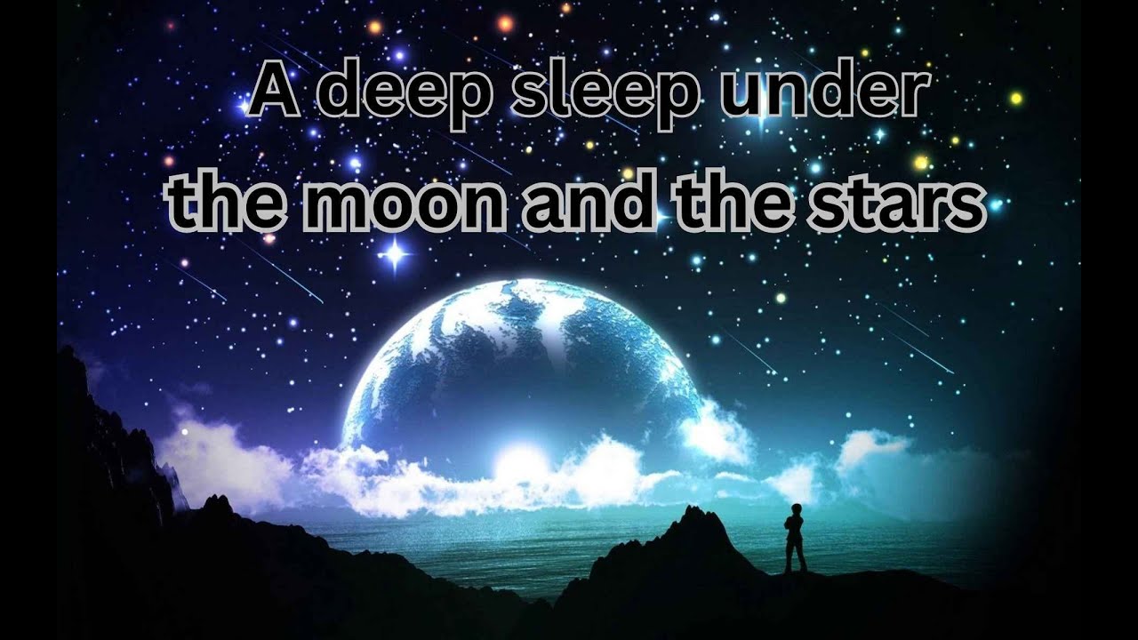Deep Sleep Under the Moon & Stars | Soothing Night Sounds with Crickets ...