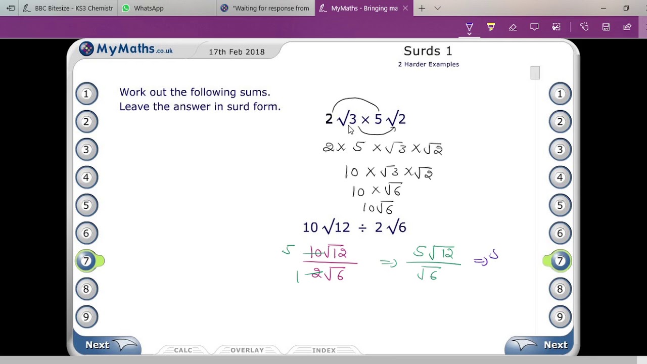 Multiplication of Irrational numbers/Surds - YouTube