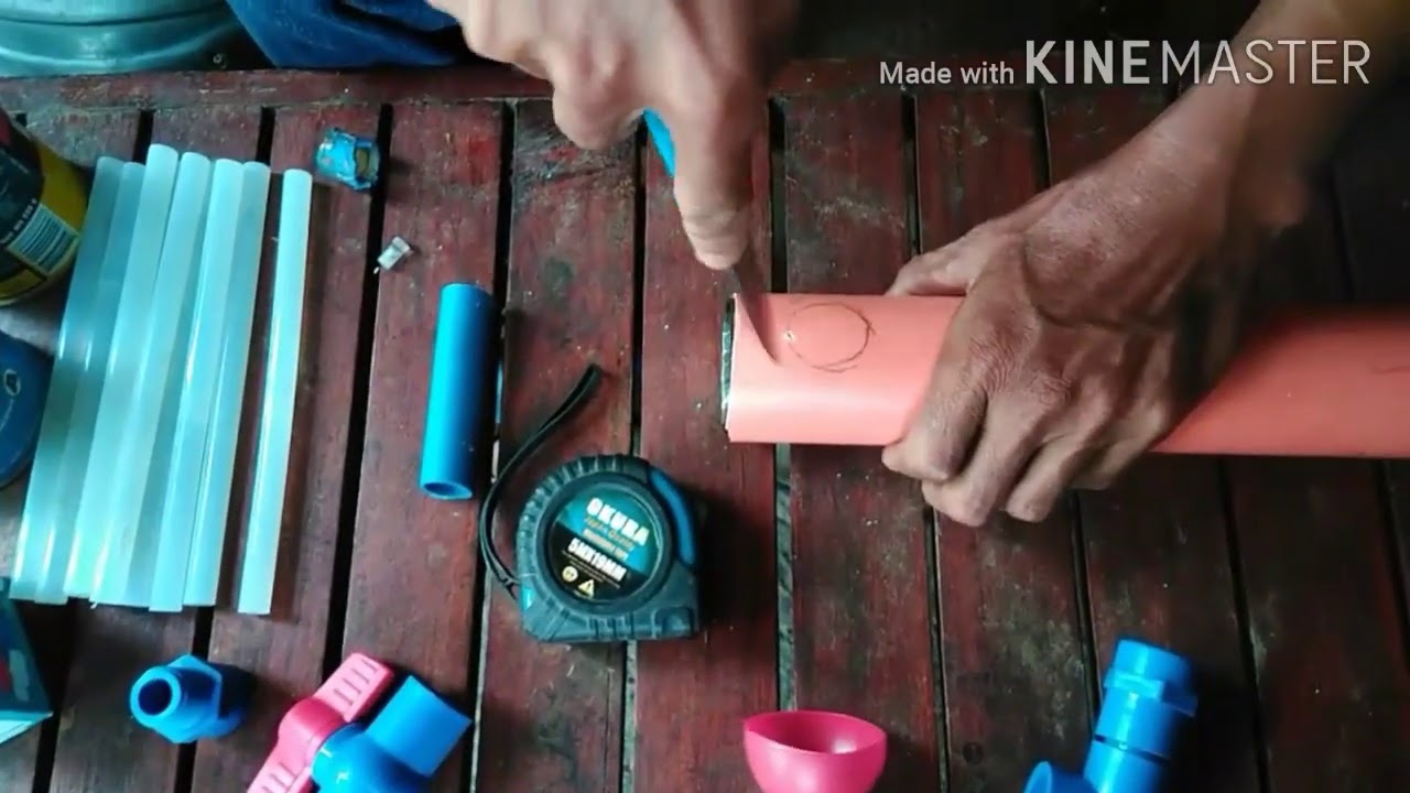 How to make chamber from recycled materials of Pvc jolen gun pipe - YouTube