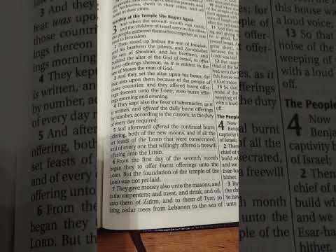 Ezra Chapter 3 - KJV Bible reading - YouTube