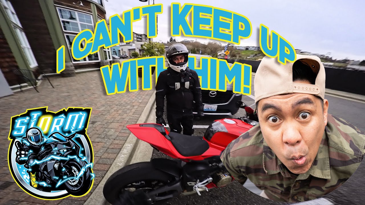 Struggling to Keep Up with @adobomoto Ducati V4! (Adobomoto) - YouTube