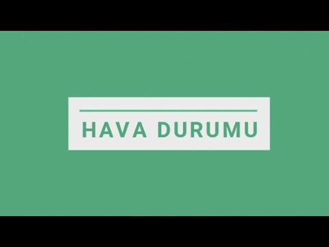 Hava Durumu : 30 Eylül 2018 Pazar Meteorolojik Görünüm